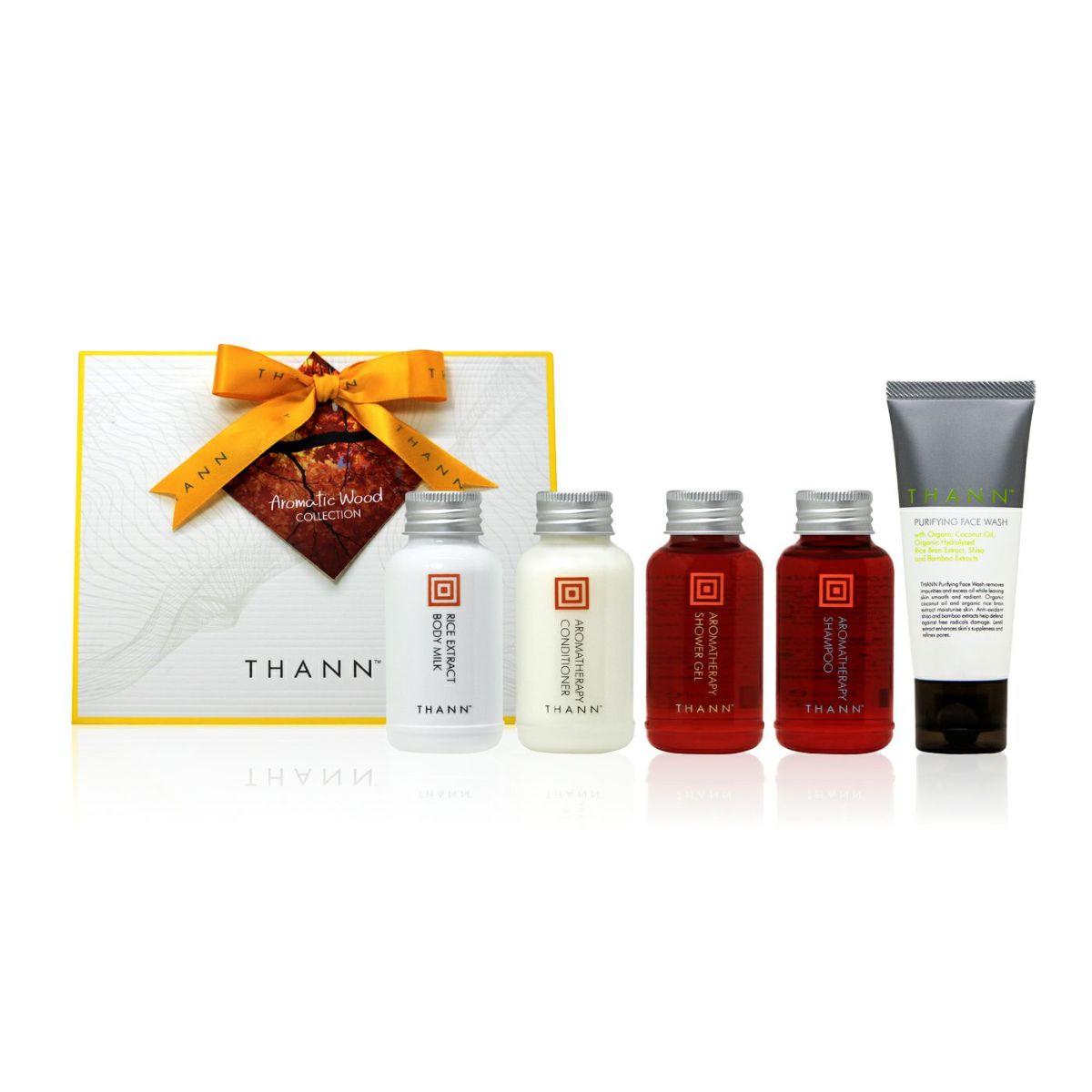 【ギフトBOX入り】バス&ボディ トライアルギフトセット AW 《アロマティックウッド》 | THANN