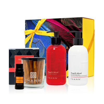 【ギフトBOX入り】アロマ＆ボディケアセット AW《アロマティックウッド》 | THANN